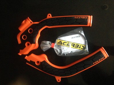 ACERBIS ORG/BLK FRAME GUARDS FITS KTM SXF 250 350 400 450 505 525 2016 ...