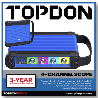 TOPDON PHOENIX 4 CHANNEL OSCILLOSCOPE TABLETS DIAGNOSTIC TOOLS for ...