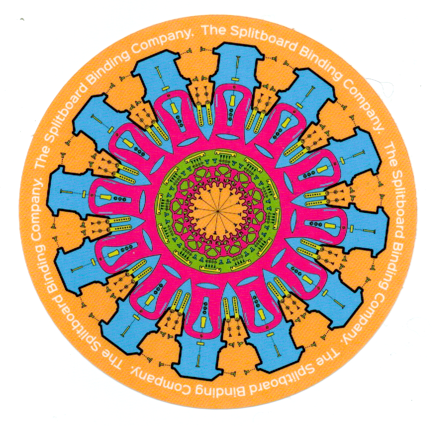 SPARK R&D STICKER DECAL, THE SPLITBOARD BINDING COMPANY COLLIDEOSCOPE , 4" NEW! | eBay