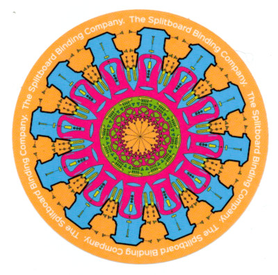 SPARK R&D STICKER DECAL, THE SPLITBOARD BINDING COMPANY COLLIDEOSCOPE ...