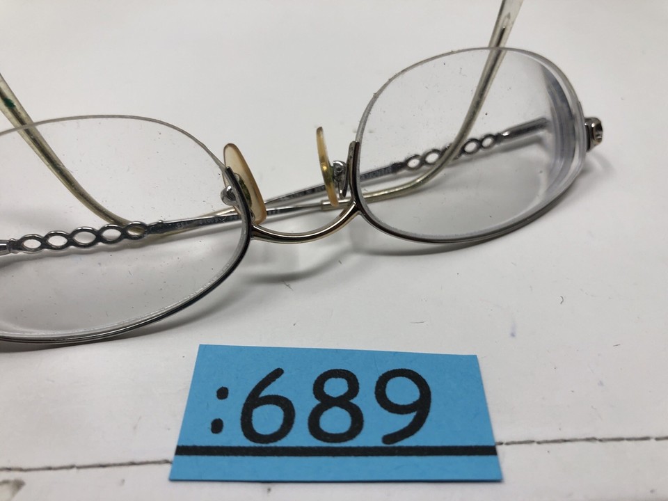 Sferoflex Eyeglasses Frame 2481 104 50-19-135 Silver Half Rimless Metal ...