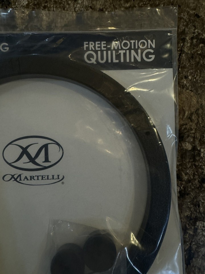 Martelli Free Motion Quilting, Sewing & Embroidery Hoop & Gripper Rings ...