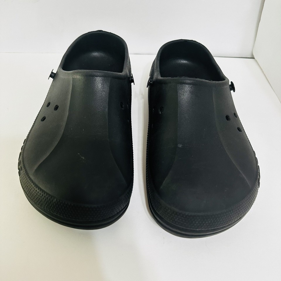 Crocs Blitzen Missing Polar Faux Fur Lining Clogs Shoes Black Men 11 | eBay