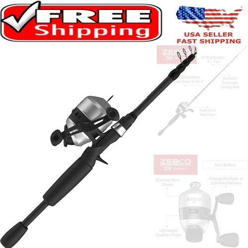 Versatile Telescopic Fishing Rod and 33 Spinning Reel Combo - Smooth ...