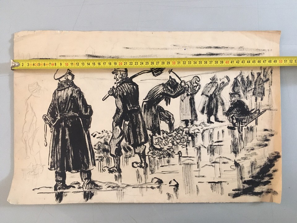 Rare Ink Drawings WW1 War Prisoner Camp Hammelburg 1915 | eBay