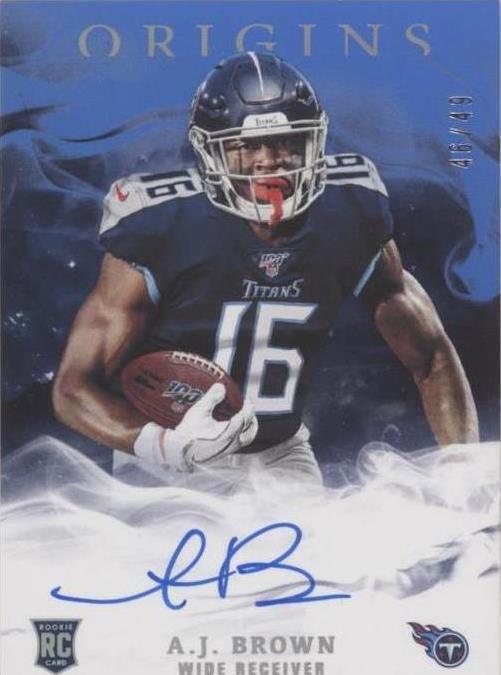 2019 Panini Origins - Rookie Autographs A.J. Brown #RA-AJ Blue /49 (AU ...