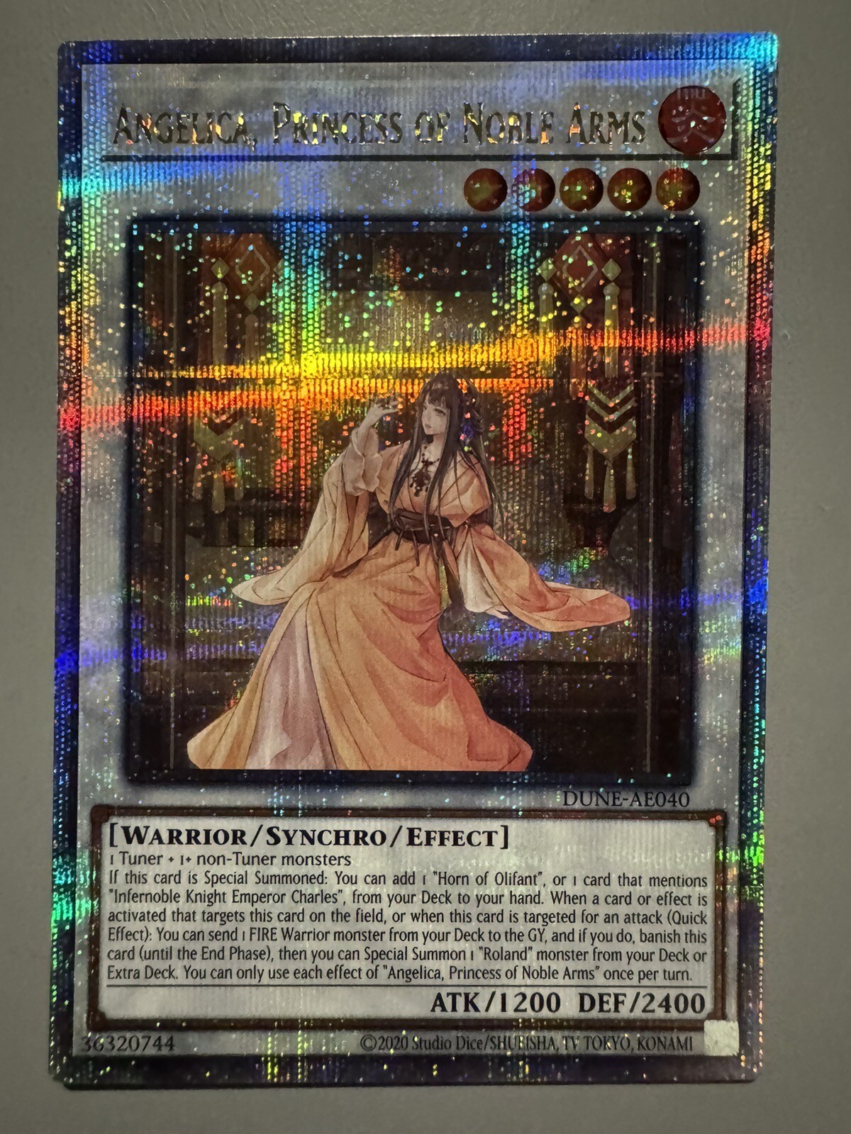 YUGIOH ANGELICA PRINCESS OF NOBLE ARMS ASIA ENGLISH DUNE-AE040 25TH ...