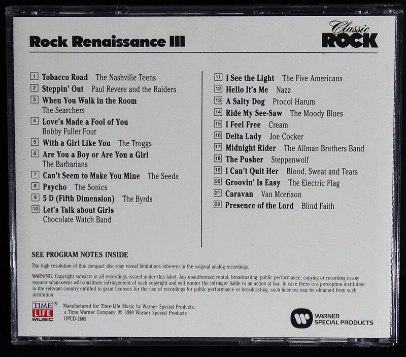 Various-Rock Renaissance III-T/L Classic Rock-2CLR-26-Seeds-Byrds-Cream ...