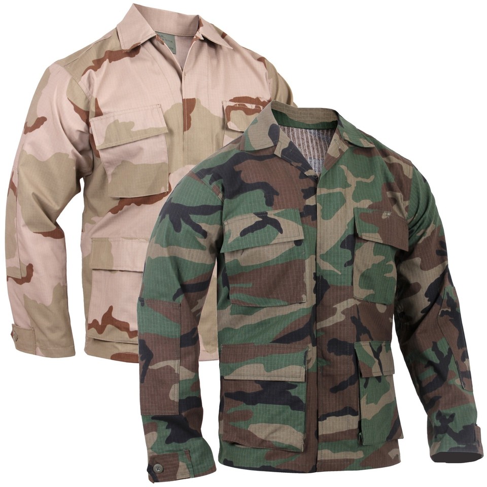 Rip-Stop Military B.D.U. Shirts - 100% Cotton BDU Shirt | eBay