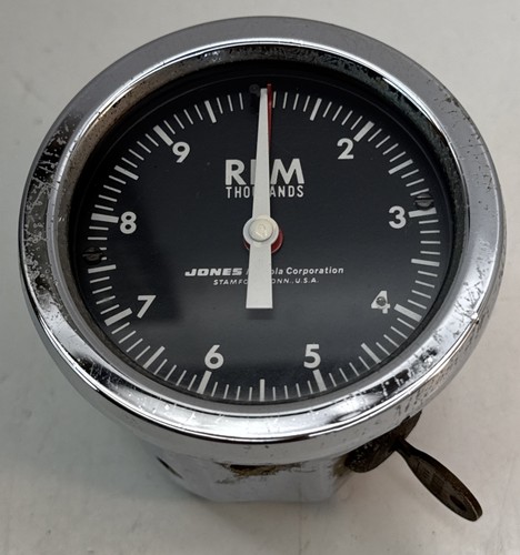 VINTAGE MOROSO JONES DL-139 9,000 RPM MECHANICAL TACH DRIVE TACHOMETER ...
