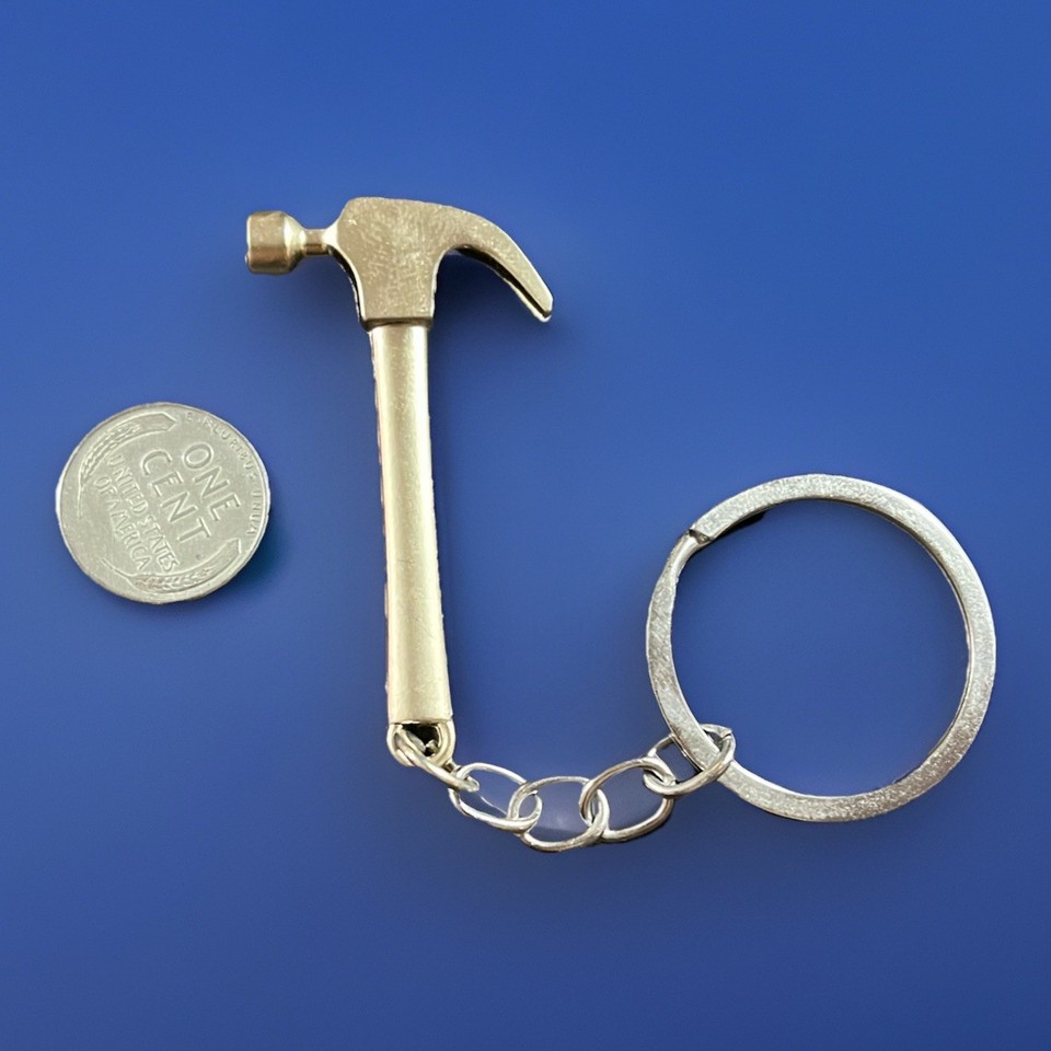 Mini Hammer Keychain –Metal Tool Replica, Claw Hammer Design, Mechanic ...
