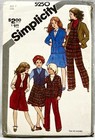 1981 Simplicity Sewing Pattern 5250 Girls Skirt Culottes Pants Jacket ...