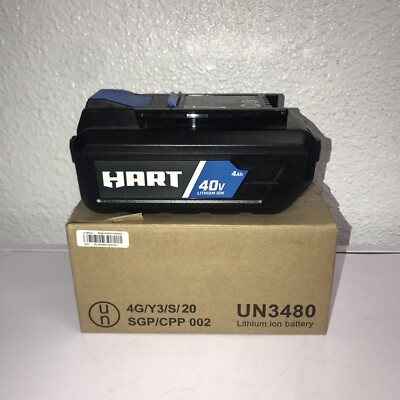 HART 40-Volt 4.0Ah Battery Accessory, Lithium-Ion (Charger Not Included ...