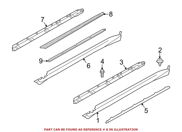 BMW OEM 14-16 X5 Exterior-step Pad Left 51777294385 for sale online | eBay