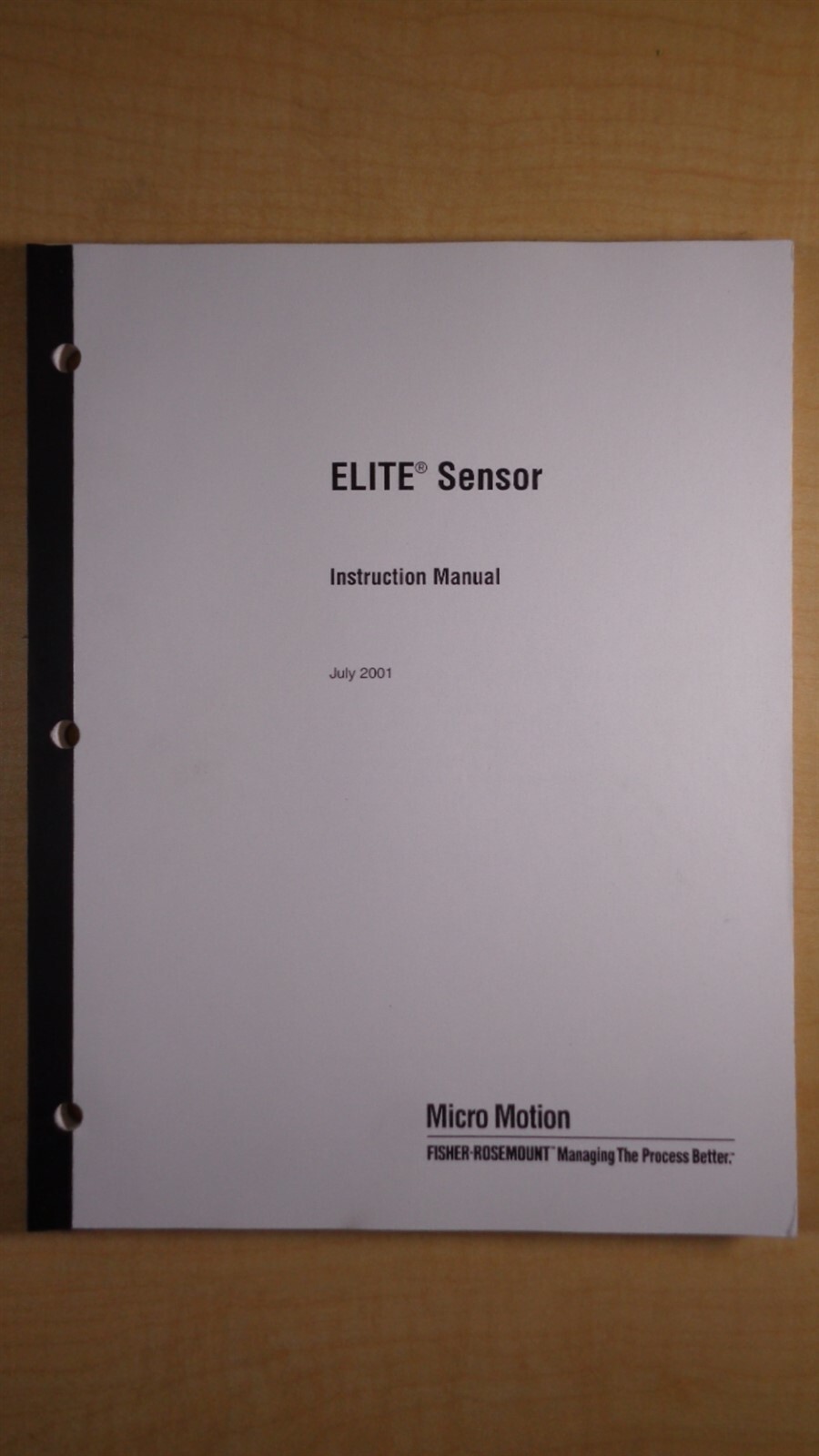 Micro Motion ELITE Sensor Instruction Manual July 2001 6C B3 | eBay