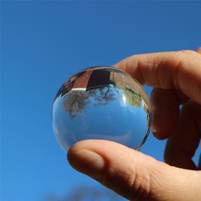 2 x 30mm Polished Clear Plastic Sphere Transparent Perspex Acrylic ...