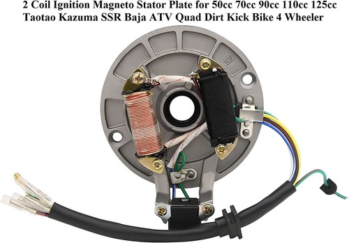 2 COIL 6 WIRE STATOR MAGNETO 70cc 90cc 110cc 125cc DIRT BIKES TAOTAO ...
