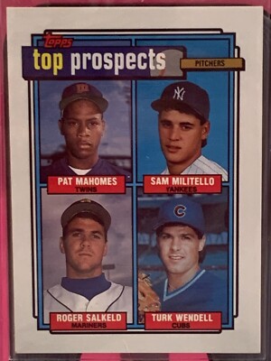 1992 Topps Top Prospects #676 - with Pat Mahomes | eBay