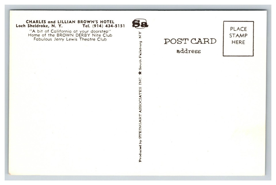 Charles and Lillian Browns Hotel, Tennis, Loch Sheldrake New York NY ...