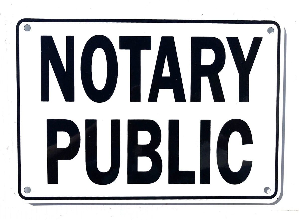 Notary Public Sign
