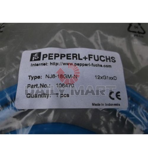 New PEPPERL+FUCHS NJ8-18GM-N Inductive Proximity Cylindrical NonFlush ...