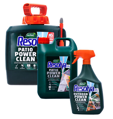 Resolva Xtra Clean Outdoor Patio Power Cleaner 1L/5L Concentrate 2.5L ...