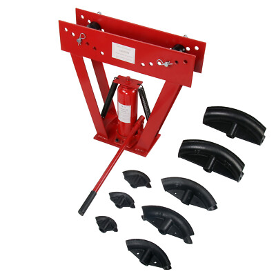 16 Ton Pipe Bender Manual Hydraulic Pipe Bending 1/2in Exhaust Tube Set ...
