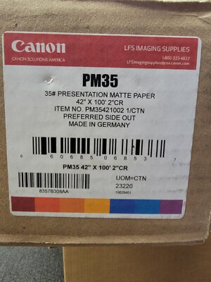 Canon PM35 Presentation Matte - 42" x 100' Roll on 2" core | eBay