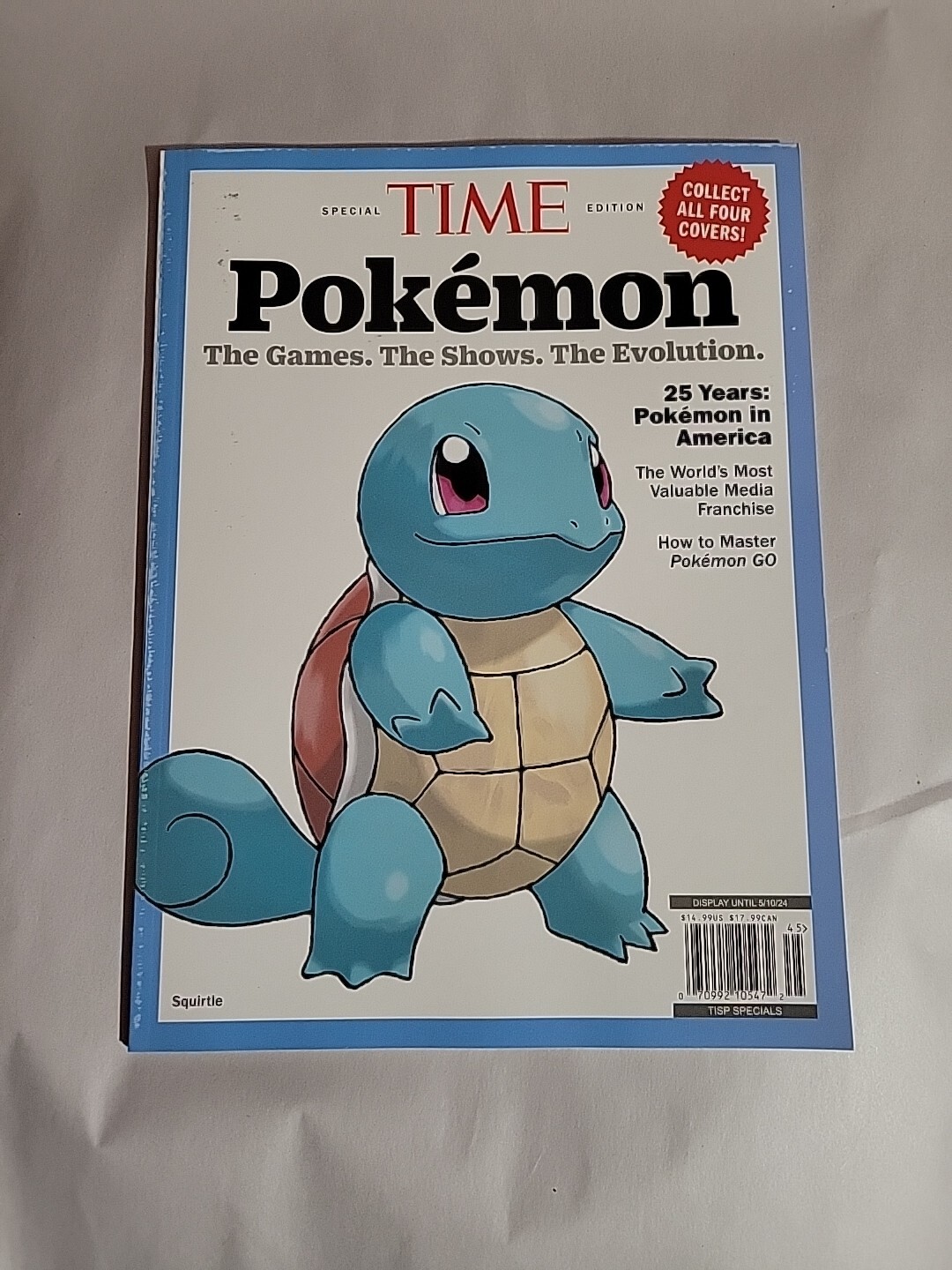 Pokemon Squirtle Time Magazine Special Edition 25 Years In America New ...