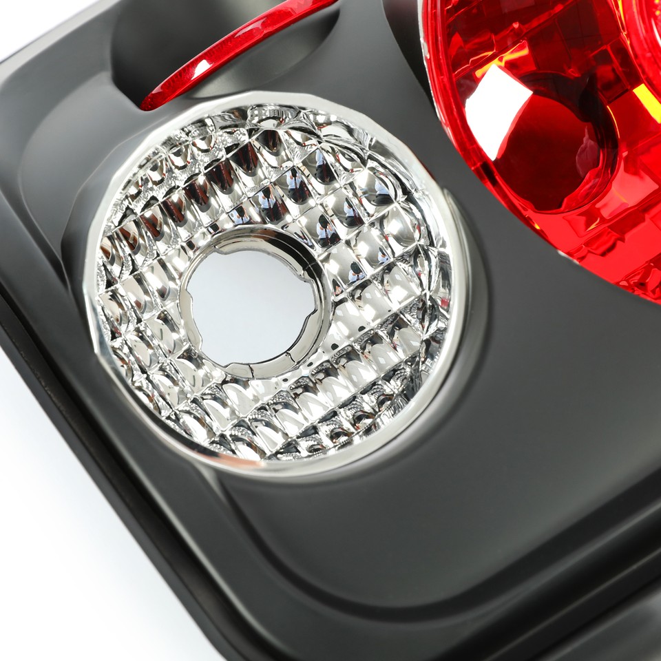 Black Tail Lights Lamps For Chevy Silverado GMC Sierra Stepside 99-04 ...