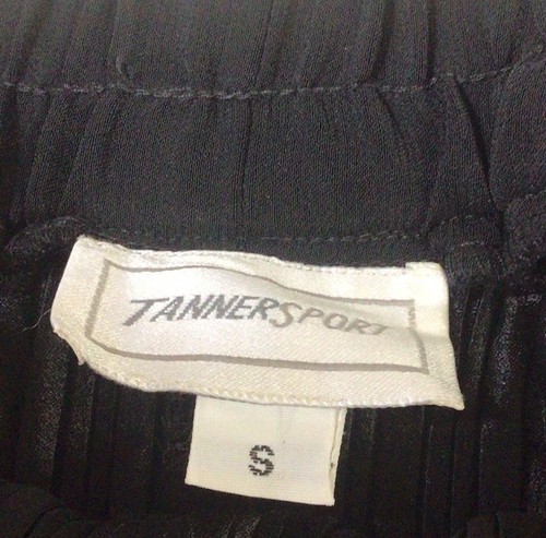 Tanner Sport Plisse Trousers Pants Womens Size Small Black Micro Pleats ...
