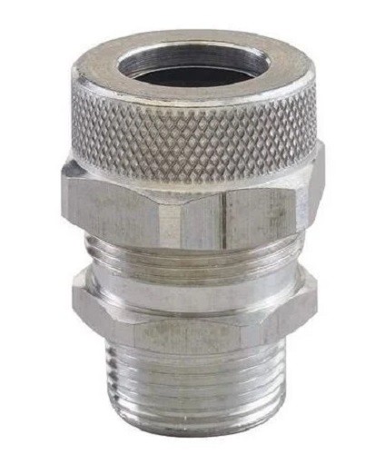 Cord Grip, alum, 1/2" cable range .438 - .500, Form Size 2, locknut and ...