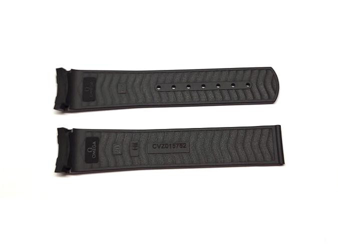 OMEGA black Rubber strap 20mm 032CVZ015752 seamaster 42mm Co-Axial 210. ...