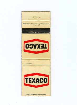 Advertising Texaco Vintage Matchbook Cover Empty Book refm14 | eBay UK