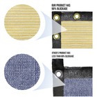 Beige 6FT Privacy Fence Screen Garden Yard Windscreen Mesh Shade Cover ...