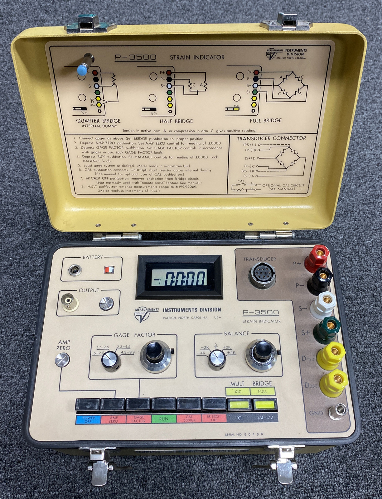 Vishay Measurements Group P-3500 Digital Strain Indicator P3500 for ...