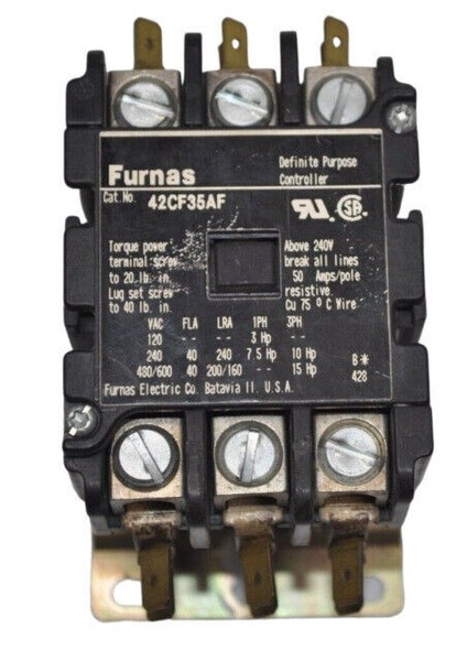 Siemens 42CF35AF 120VAC Coil 40A 3-Pole Definite Purpose Contactor for ...
