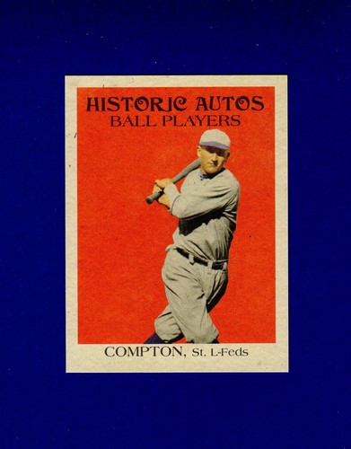 #14 PETE COMPTON, 1915 St.Louis Terriers ~ Federal Baseball League card ...