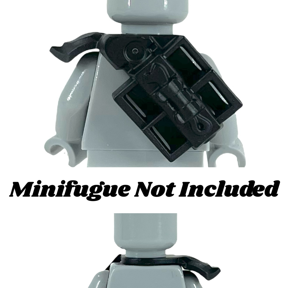 LEGO NINJAGO Minifigure Armor Shoulder Pad Scabbard for 2 Katanas Black ...