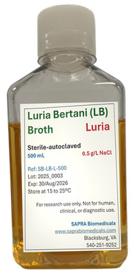 Luria Bertani Broth, Luria (LB Broth) Medium, 500mL | eBay