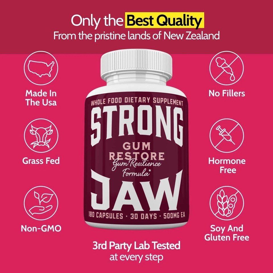 Gum Restore Supplement Support Receding Gums, Gum Swelling, Oral Health ...