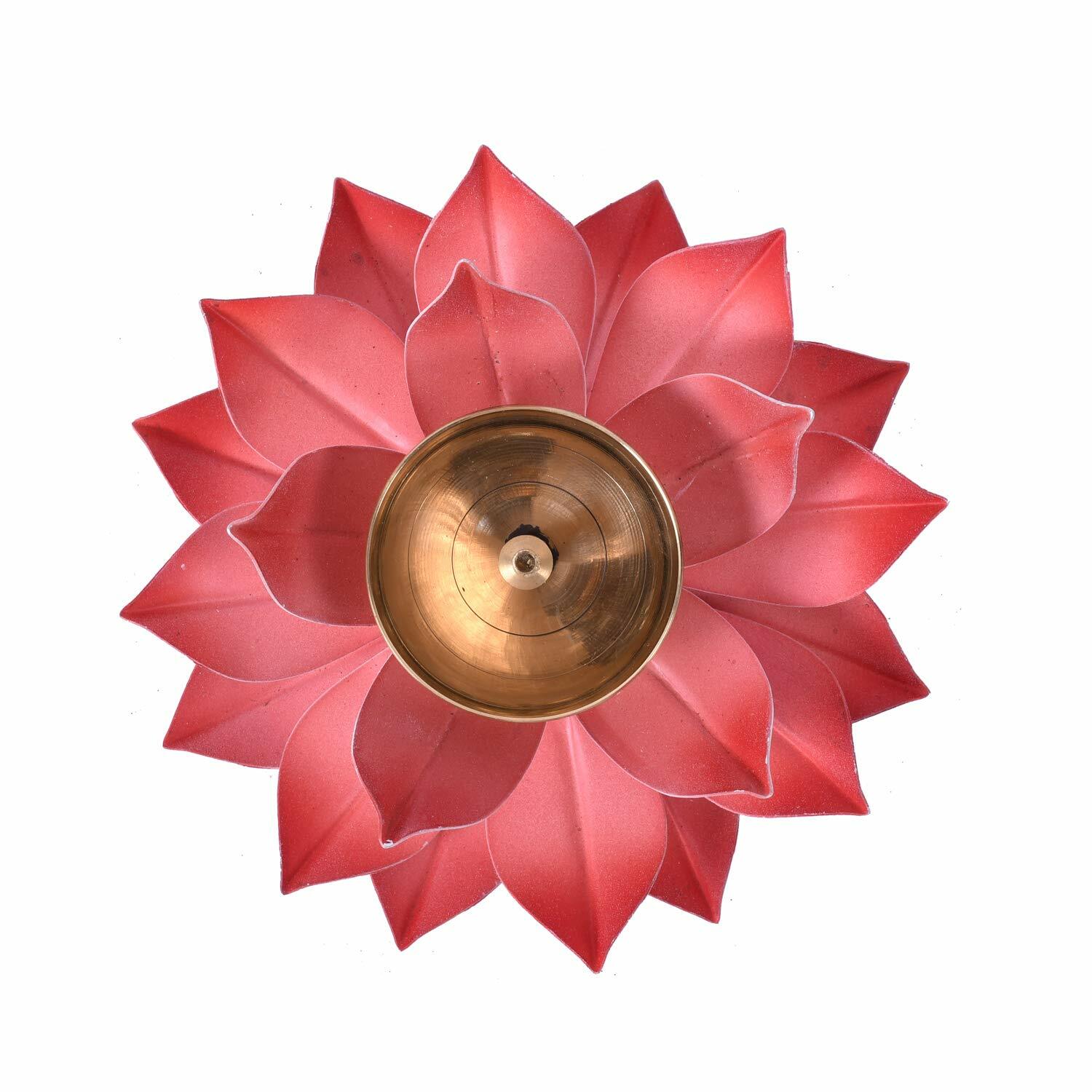 Metal Diya Lamp Lotus Shape - Deepak for Pooja Worship Gift Item | eBay