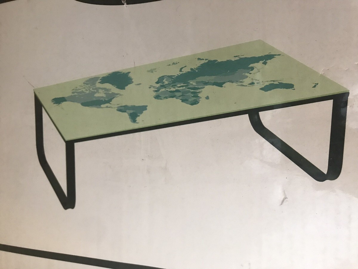 Map Glass Top Table Display Antique World Map Coffee Table With Glass