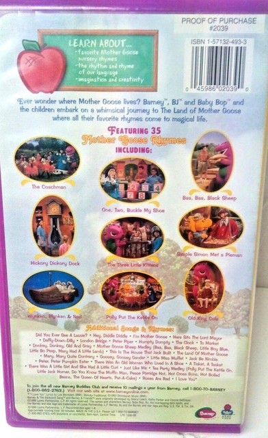 Barneys Rhyme Time Rhythm (VHS, 2000) for sale online | eBay