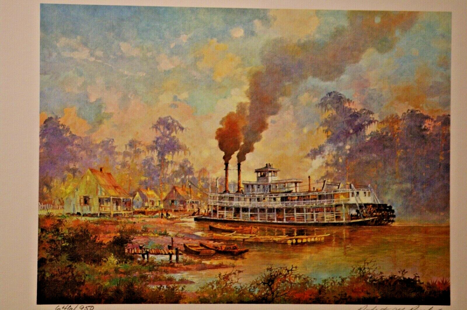 Robert Rucker S/N print "Summer Steamboat" | eBay