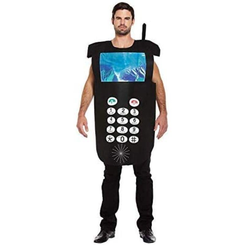 Retro Mobile Man Phone Adult 90s Fancy Dress Costume | eBay