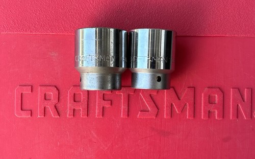2-CRAFTSMAN USA -G- 3/4" Dr 12 Pt , 1-1/2" SOCKET #47782 & 1-3/8 ...