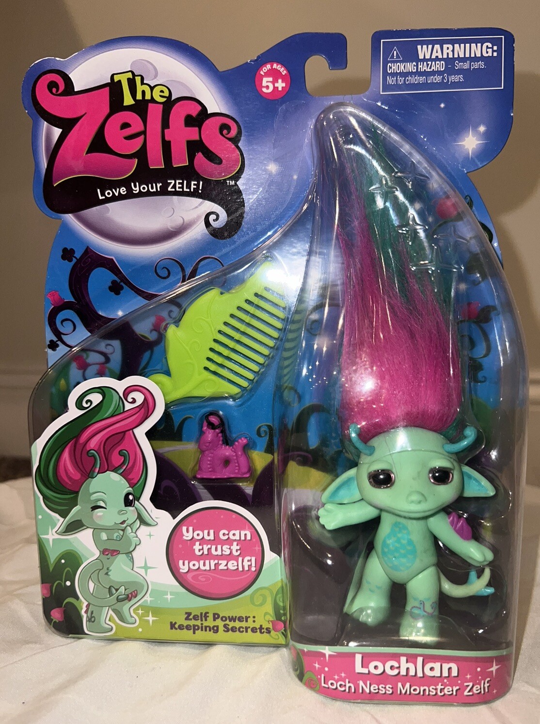 New Zelfs LOCHLAN Loch Ness Monster Troll Doll Moose Toys Rare Retired ...