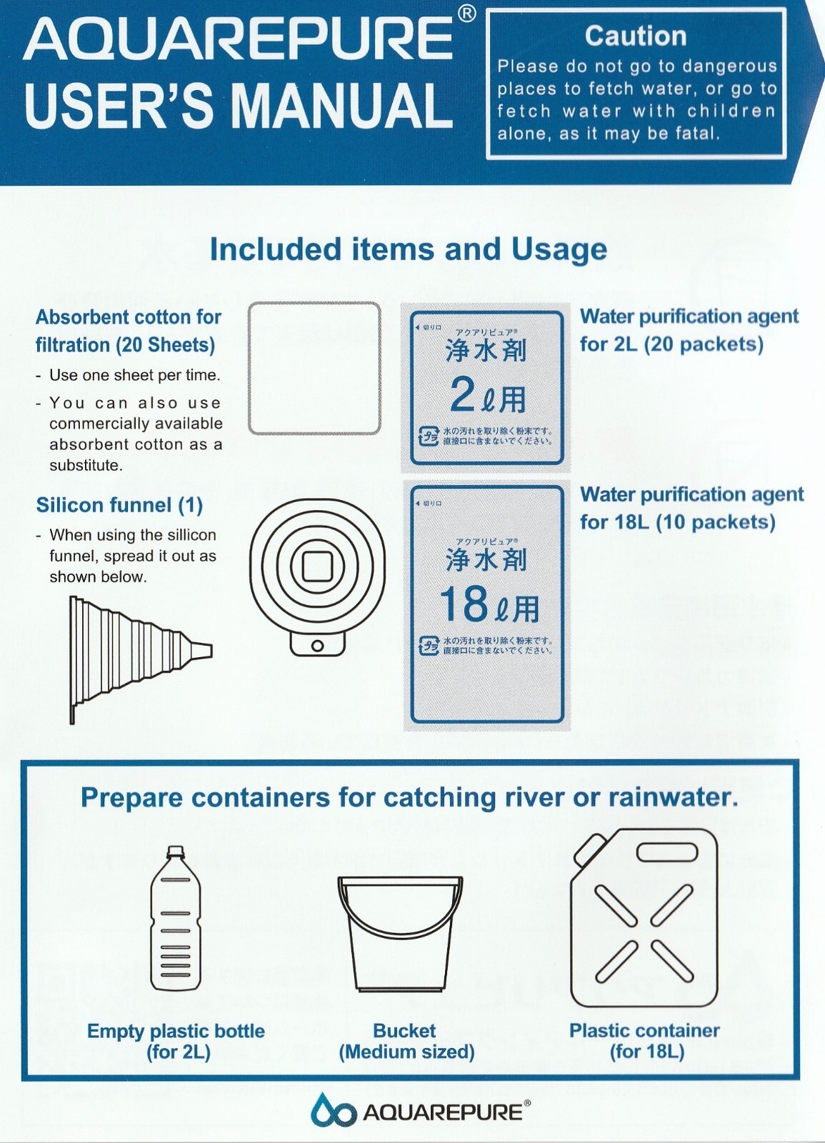Drinking Water from River , Water Purification Agent,Camp,Life ...