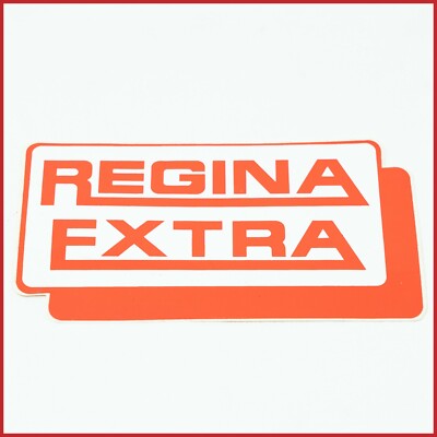NOS REGINA EXTRA WINDOW STICKER DECAL VINTAGE 80s 90s TEAM CAR SHOP | eBay